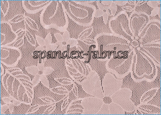 Bulk Lace Fabric Jacquard Flower Net Power Mesh Fabric with 4 Way Stretch