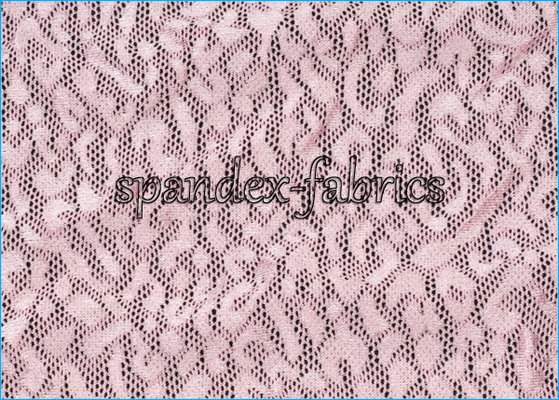 Pink Leopard Jacquad Power Mesh Fabric Nylon Spandex Net for Sexy Bra