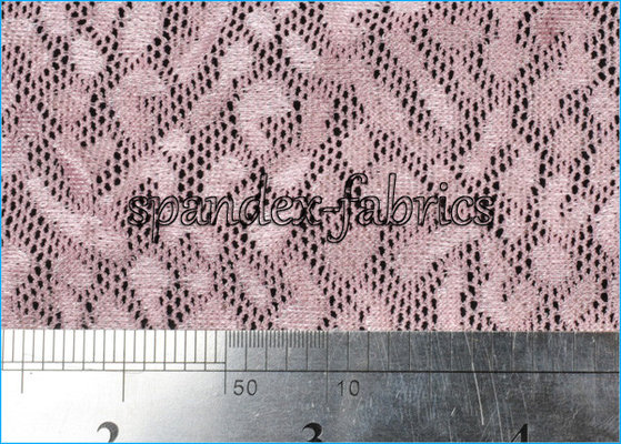 Pink Leopard Jacquad Power Mesh Fabric Nylon Spandex Net for Sexy Bra