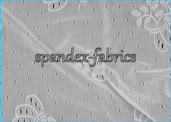Scalloped Jacquard Nylon Spandex Fabric With Hole 1.4m x 80gsm
