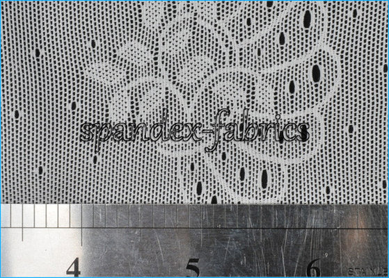 Scalloped Jacquard Nylon Spandex Fabric With Hole 1.4m x 80gsm