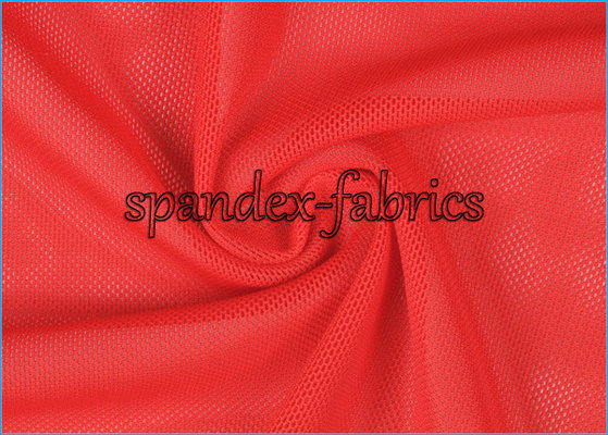 140D/70D 85/15 Nylon Spandex Red Power Mesh Net 4 Way Stretch Fabric