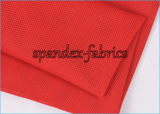 140D/70D 85/15 Nylon Spandex Red Power Mesh Net 4 Way Stretch Fabric