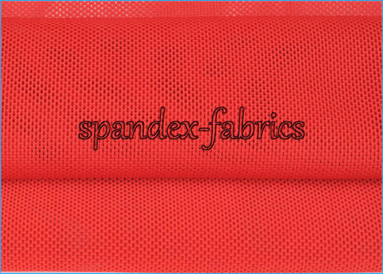 140D/70D 85/15 Nylon Spandex Red Power Mesh Net 4 Way Stretch Fabric