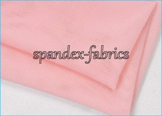 Pink 4 Way Stretch Nylon Spandex Powernet Fabric for Lingerie, Garment