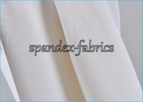 Smooth Medium Weight 4 Way Stretch White Power Mesh Fabric for Bra