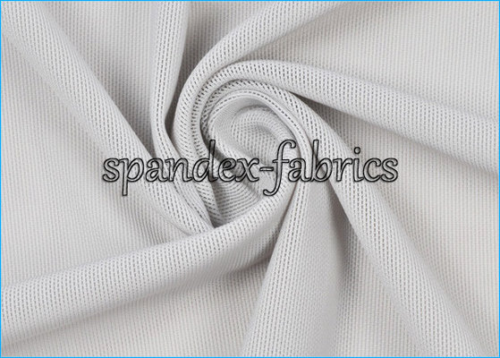 Grey Nylon Spandex Stretch Net Power Mesh Fabric With Matt Finish