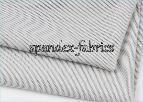 Grey Nylon Spandex Stretch Net Power Mesh Fabric With Matt Finish
