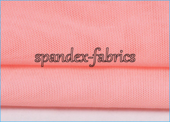 90%Nylon 10%Spandex 40D/40D Semi-gloss Pink Power Net Fabric for Dress Lining