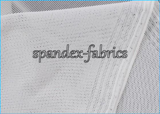 Heavy Weight Stretch Power Mesh Fabric All Way Stretch Spandex Item White Powernet
