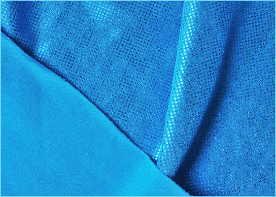 Navy Blue Shiny Nylon Lycra Mystique Spandex Fabric for Sexy Cloth