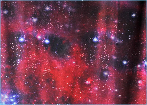 Galaxy Printed Polyester Lycra Spandex Fabric For Leggings / Swimming Suit / Clothing