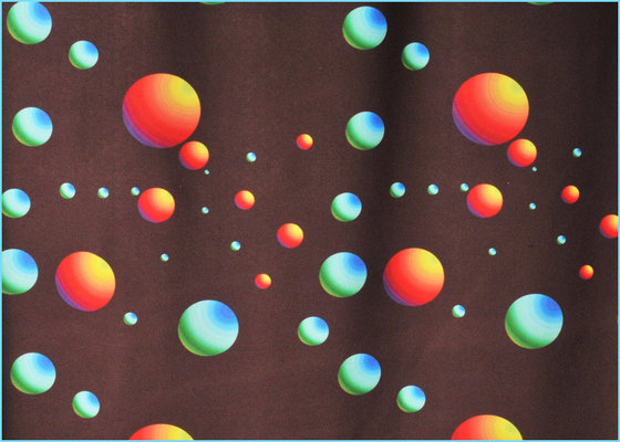 Colorful Ball Printing Polyester Lycra Custom Printed Spandex Fabric Wholesale 1.5m * 180gsm