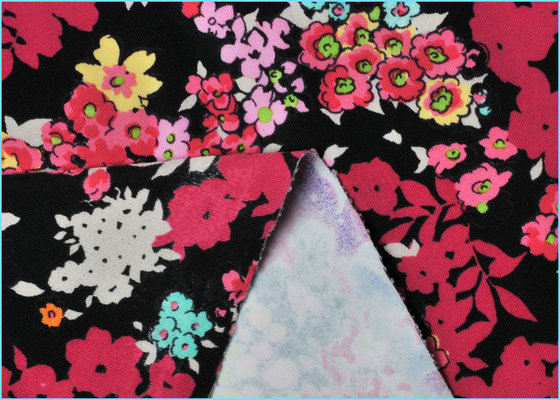 Flower Print Fabric / Matt Nylon Lycra Printed Spandex Fabric  1.5m*220gsm