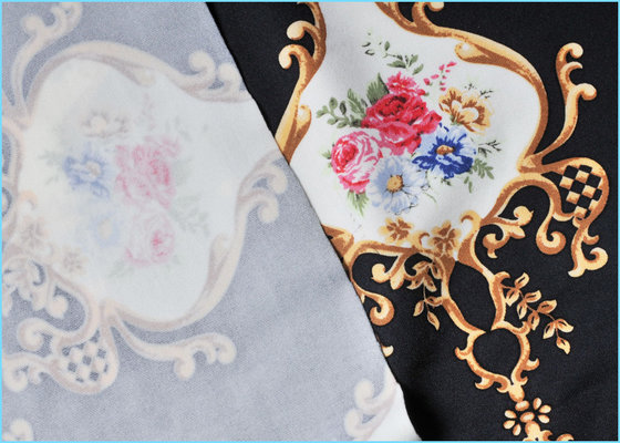 Clasical Design Printed Lycra Fabric / Warp Knitted Printed Spandex Fabric  1.5m*220gsm