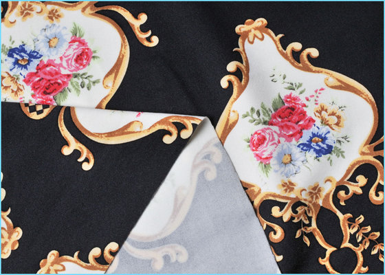 Clasical Design Printed Lycra Fabric / Warp Knitted Printed Spandex Fabric  1.5m*220gsm