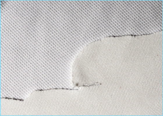 75D White 100% Polyester Athletic Pique Fabric / Dri Fit Fabric 1.85m * 145gsm
