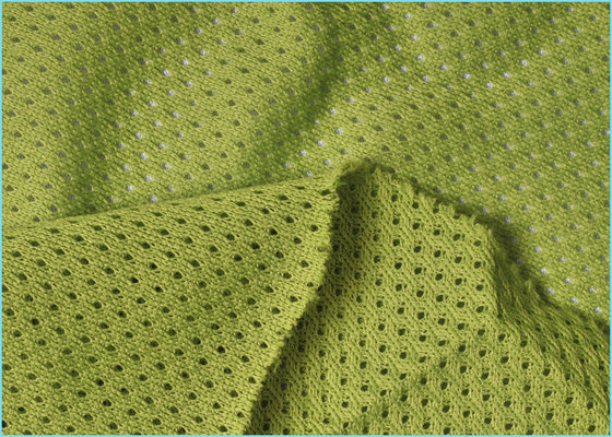 Polyester Warp Knitted Small Hole Tricot Mesh Fabric No Stretch and Tear-Resistant