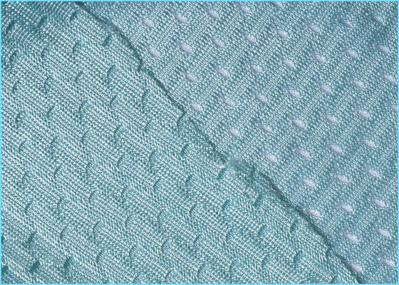 Shiny 100% Polyester Mesh Football Jersey Fabric / Knitted Apparel Fabric1.6m * 125gsm