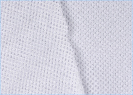 Quadrangle Design 100% Polyester Tricot Mesh Fabric For Shoes 1.5m * 75gsm