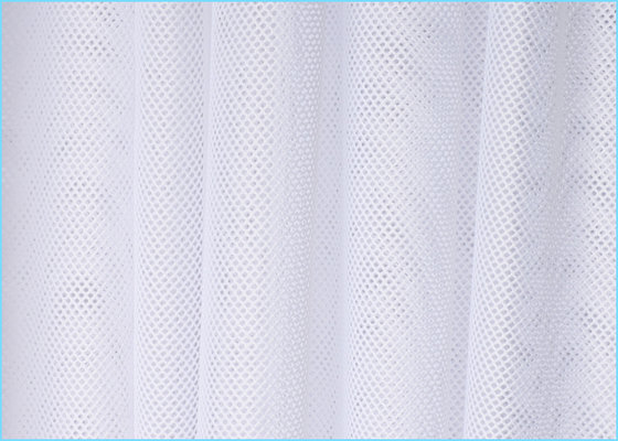 Quadrangle Design 100% Polyester Tricot Mesh Fabric For Shoes 1.5m * 75gsm