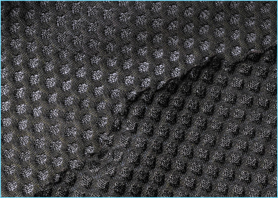 Polyester Spandex Honey Comb Knit Fabric / Stretch Mesh Fabric 1.5m * 170gsm