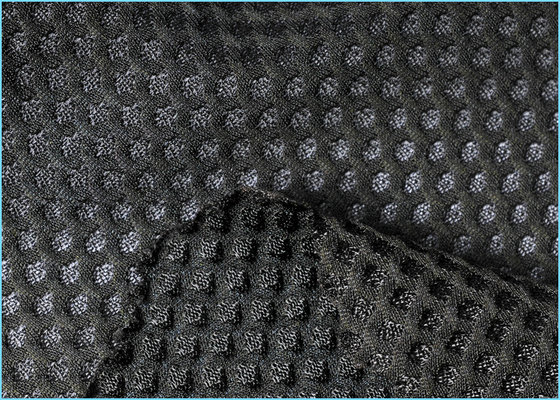 Polyester Spandex Honey Comb Knit Fabric / Stretch Mesh Fabric 1.5m * 170gsm