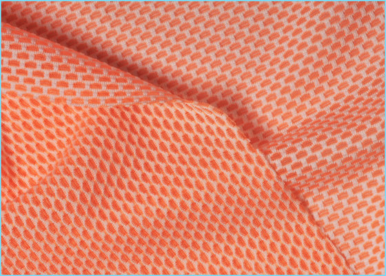 Pink White Striped Jacquard Sports Clothing Fabric Knitting Smooth Soft