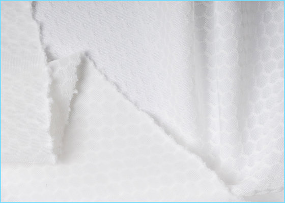 Hexagon Jacquard Sportswear Fabric , 4 Way Stretch Dress Fabric