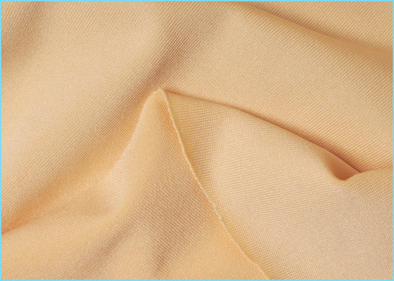 Apricot 100D Stretch Elastic Polyester Spandex Fabric / 4 Way Stretch Fabric 1.7m*180gsm