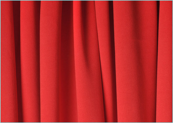 Polyester Red Sportswear Fabric , Weft Knitted Suit Inner Lining Fabric