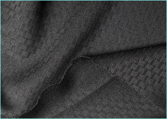 Squard Drawn Needle Design 100 Polyester Dry Fit Sport Fabric / Dri Fit Fabric 1.85m * 150gsm