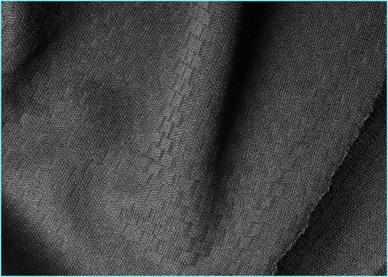 Squard Drawn Needle Design 100 Polyester Dry Fit Sport Fabric / Dri Fit Fabric 1.85m * 150gsm