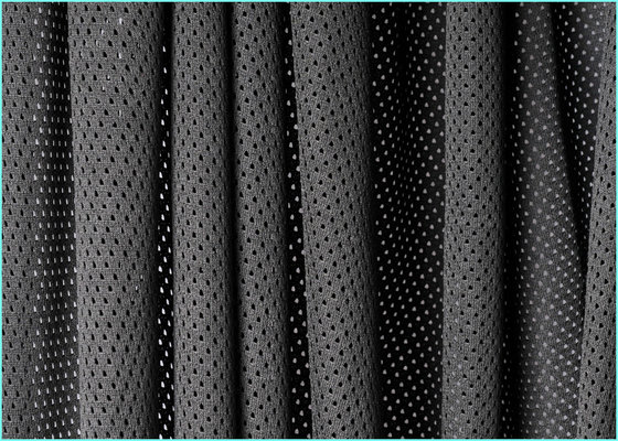 Small Bullet Design 100% Polyester Mesh Football Jersey Fabric Warp Knitting 1.5m * 130gsm