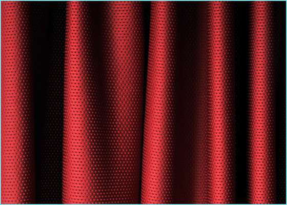 Wine Red Dri-fit Polyester Spandex 4 Way Stretch Mesh Fabric Wholesale for Sport Clothes