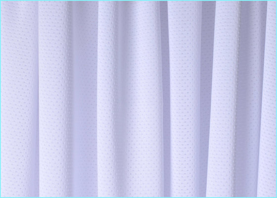 White Fish Design Polyester Soft Mesh Dri Fit Fabric Quick Dry and Tear-Resistant