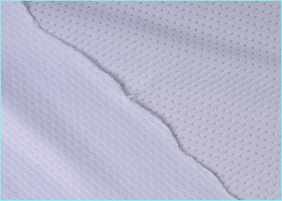 White Fish Design Polyester Soft Mesh Dri Fit Fabric Quick Dry and Tear-Resistant