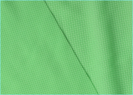 Green Butterfly Design Polyester Spandex Jacquard Stretch Mesh Fabric 1.5m * 200gsm