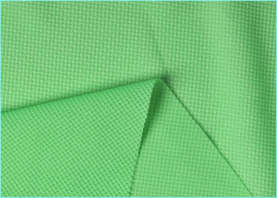 Green Butterfly Design Polyester Spandex Jacquard Stretch Mesh Fabric 1.5m * 200gsm