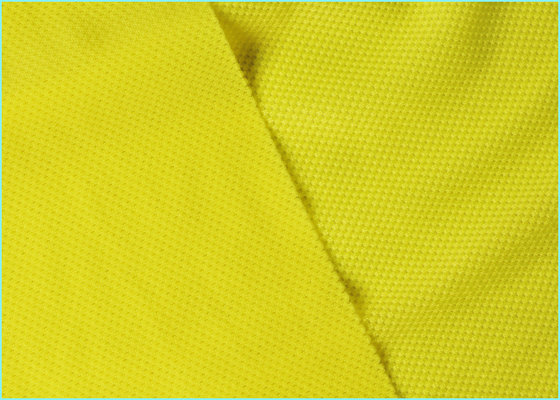 Jacquard Quick Dry Apparel Fabric , Yellow Butterfly Polyester Spandex Mesh Fabric