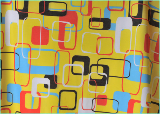 4 Way Stretch Warp Knitted Geometric Design Fabric / Printed Spandex Fabric  1.5m*220gsm
