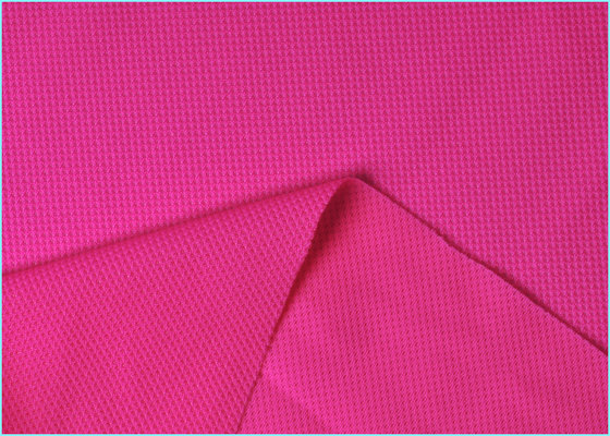 Polyester Spandex Jacquard Sportswear Fabric , Linterlining / T-shirt Stretch Mesh Fabric