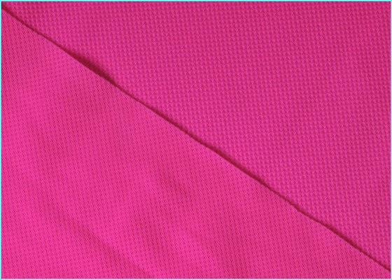 Polyester Spandex Jacquard Sportswear Fabric , Linterlining / T-shirt Stretch Mesh Fabric