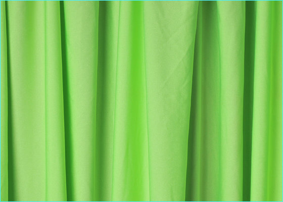 Tricot Knitting Polyester Lycra Fabric Plain Green 4 Way Stretch