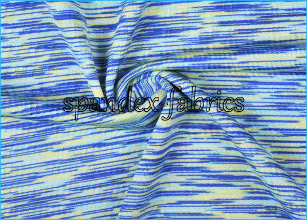 Caribbean Dreams Rainbow Space Dyed Polyester Spandex Supplex Lycra Fabric For Leggings