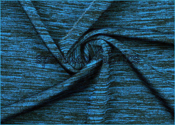 Cotton Touch Yarn Space Dyed Jersey Knit Fabric Plain For Sports