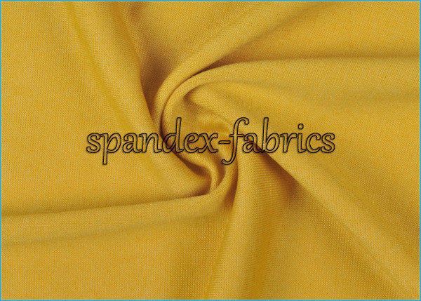 Yellow Weft Knitted Supplex Lycra Fabric Breathable Elastane Sports Jersey