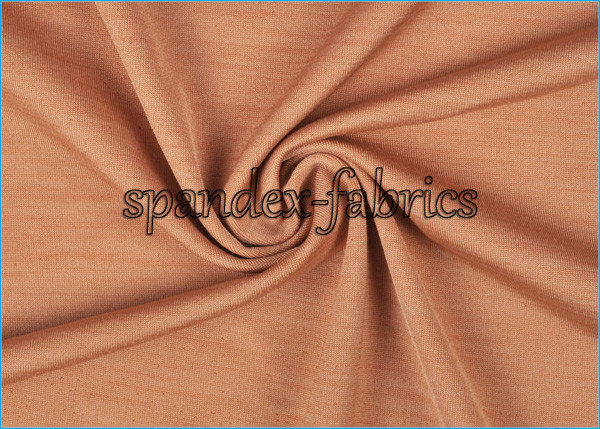 Brown Sports 4 Way Stretch Knitted Fabrics Space Melange Yarn Dyed