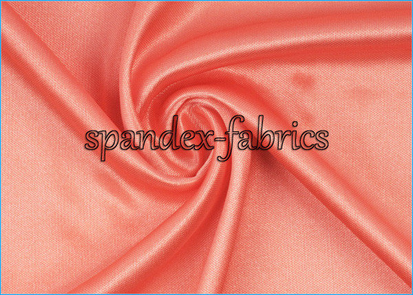 Soft 50D Dazzle Mutispandex Knit Lining Fabric 100 Polyester in Orange