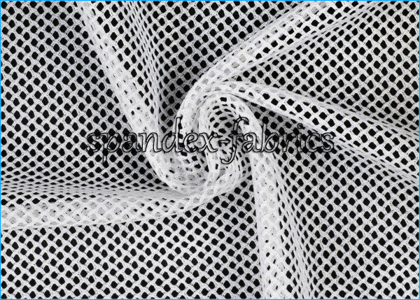 Diamond Polyester Mesh Lining Fabric Knitting for Sportswear Clothing / Fabric